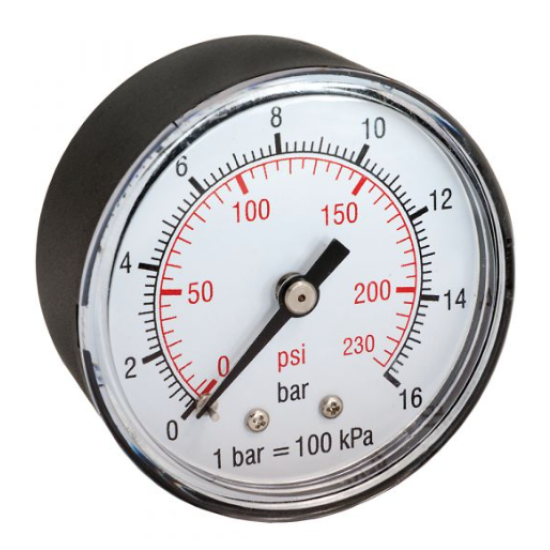 Mano meter voor compressor 1/4 aansluiting